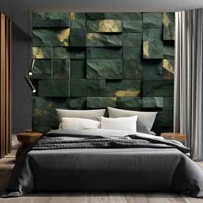 Gario Fototapeta Zelené mozaikové kostky Materiál: Vliesová, Rozměry: 200 x 140 cm