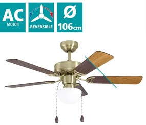 Eglo 35075 - Stropní ventilátor CADIZ 1xE27/40W/230V