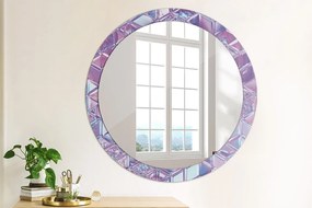 Kulaté zrcadlo s dekorem Abstraktní surrealizace fi 90 cm