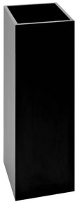 OnaDnes -20% Nordic Design Černý dřevěný květináč Almus 100 cm