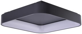 Moderní LED stropní svítidlo Solvent S 80 šedé s dálkovým ovladačem