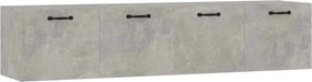 Nástěnné skříňky 2 ks betonově šedé 60x36,5x35 cm kompozit 3115639