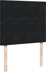 Box spring postel s matrací černá 120 x 190 cm samet 3293154