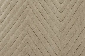 Béžový sametový přehoz na postel ARROW VELVET Rozměr: 200 x 220 cm