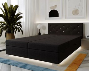 Americká postel 180x200 ROSIE 3 - tmavě šedá
