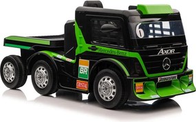 LEAN CARS Elektrické autíčko Mercedes s návěsem XMX622B, LCD, zelené