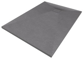 Erga Oldaf, SMC obdélníková sprchová vanička 120 x 80 cm, šedá matná, ERG-GMA-OL-80120G