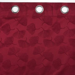 Vínový zatemňovací závěs z žakáru 140x260 cm Lunella – douceur d'intérieur