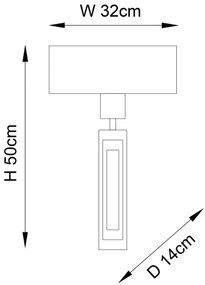 Endon 95271 - Nástěnné svítidlo CARLTON 1xE27/10W/230V bronzová