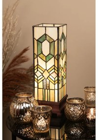 Stolní lampa Tiffany Theo – 12x12x35 cm