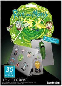 _Ostatní 1_ Samolepky technické Rick a Morty set 5 listů 30ks ts7410