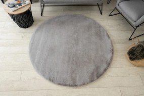 Kulatý koberec BUNNY stříbrný