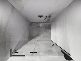 Mexen Lunar L sprchové dveře otevírací levé 75 cm, transparentní, chrom - 834L-075-000-01-00-L