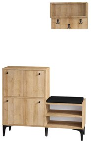 Designová předsíňová sestava Dacey vzor dub