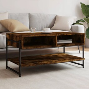 Konferenční stolek kouřový dub 90 x 50 x 45 cm kompozitní dřevo - Default Title