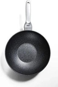 Risoli GRANITO HARD STONE / Wok pánev / 28 cm / nepřilnavý povrch / in