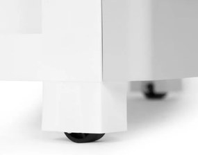 Multistore Regál na kolečkách 5 polic White/ Grey