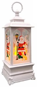 Vánoční lucernička s LED svíčkou, Santa Claus, 19cm