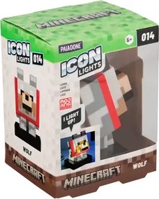 Paladone Icon Light Vlk Minecraft / Stolní lampa / 11 cm / 2x AAA bate