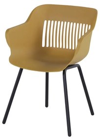 Okrově žluté plastové zahradní židle v sadě 2 ks Jill Rondo – Hartman