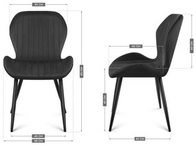 Huzaro Jídelní židle Prince 2.0 - černá
