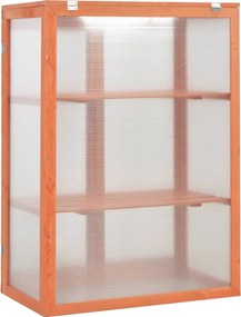 Skleník dřevěný 75 x 47 x 109 cm 170646