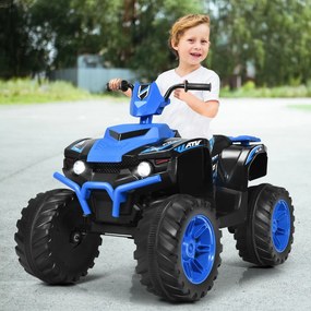 Costway 12 V elektrická dětská čtyřkolka s předním světlem Mini – modrý