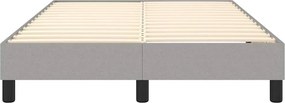 Rám postele s boxspringem světle šedá 120 x 200 cm textil 3120500