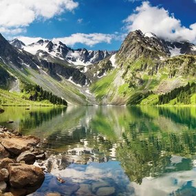 Třídílná vliesová fototapeta Jezero, rozměr 225x250cm, MS-3-0062