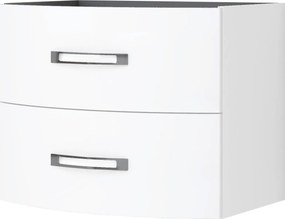 XXXLutz SPODNÍ UMYVADLOVÁ SKŘÍŇKA, bílá, bílá, 69/55/52 cm Welnova - Koupelnové série - 000970000605