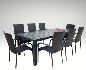 Vikio Zahradní set 190x90 pro 8 osob DT278-190 antracit