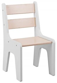 lovel.cz SET dětský stolek + 1 židle - bílá/dřevo
