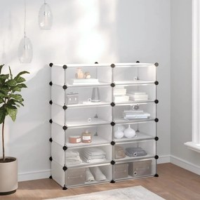 Botník průhledný 94,5 x 36,5 x 106 cm PP 340564
