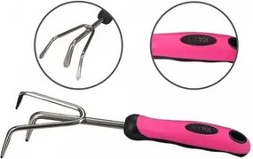 SIXTOL GARDEN PINK ONE / Ruční kultivátor / nerez / 28cm