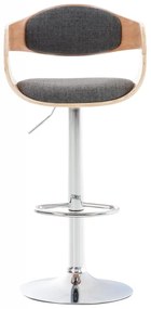 Bhm germany Barová židle Kingston, textil, přírodní / světle šedá