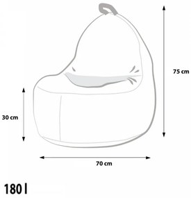 EF4019 Ecopuf Sedací vak Ecopuf - YOKO Modern polyester DG41/NC8