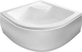 Aqualine Aqualine, Sprchová vanička akrylátová, čtvrtkruh 80x80x28cm včetně nožiček, R550, C83