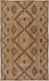 Kusový koberec Printed Jute Rowen Natural/Black, 200x290, béžová, chodba / predsieň, Flair Rugs