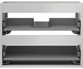 Mexen Box-A, závěsná skříňka 60 cm, 2 zásuvky, matná šedá, 91AX0-0600-470-2-62