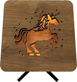 Li-Go "Jednorožec" lampa 19x19 cm provedení povrchu: ořech