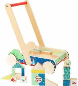 Small Foot Dřevěný vozík s kostkami Move it! / od 12 měsíců
