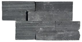 ALFIstyle Kamenný obklad roh, černá břidlice, toušťka 1-3cm