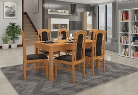 ADRK Furniture Sada stolu s židlemi RODOS 53 SE-ROD-53-A-B103