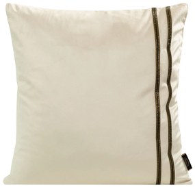 DEKORAČNÍ POVLAK NA POLŠTÁŘ VELVET31 45X45 CM KRÉMOVÁ