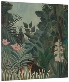 Obraz - Henri Rousseau, The Equatorial Jungle, reprodukce (30x30 cm)