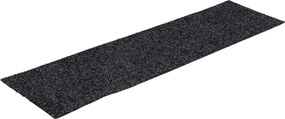 Schodové rohože samolepicí 15 ks 76 x 20 cm tmavě šedé obdélníkové 326925
