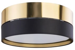 TK LIGHTING Stropní svítidlo - HILTON 4180, Ø 45 cm, 230V/15W/3xE27, černá/zlatá