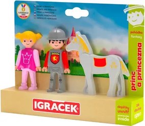 EFKO Herní set Igráček Trio Princ a princezna / 2 figurky a kůň / od 3