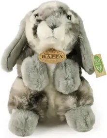RAPPA Plyšový králík šedý 19 cm / ECO-FRIENDLY / od 0 měsíců