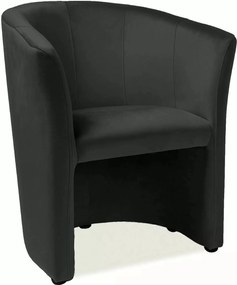 Koktejlové křeslo AMENITIES Velvet černé